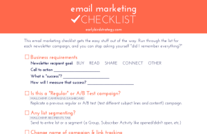 Email Marketing Checklist Cheat Sheet: Free Download